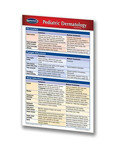 Pediatric Dermatology Guide Pocket Chart - Medical Quick Reference ...