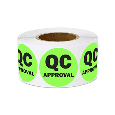 300 Labels - QC Approval Stickers for Quality Control Inventory ...