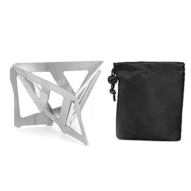 LIANGCHEN Stainless Steel Coffee Dripper- Folding Outdoor Cone Filter ...