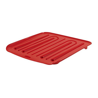 Rubbermaid 1180-MA-RED Antimicrobial Small Drain Board, Red ...