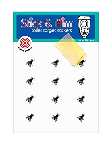 Urinal Fly Bulk Pack -13 Targets- Toilet Aiming Stickers with ...