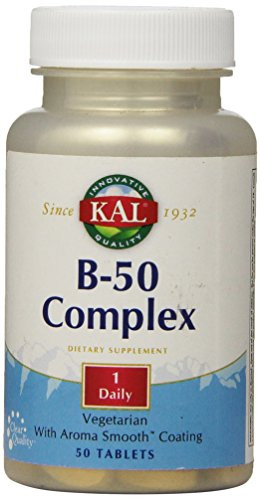 KAL B-50 Complex Tablets- 50 mg- 50 Count - Warehousesoverstock