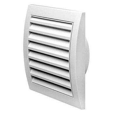 Exhaust Hood Vent with Built-in Pest Guard Screen- White- Air Vent ...