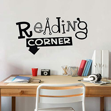 Quotes Wall Decor Stickers for Library Reading Corner Letterings Wall ...