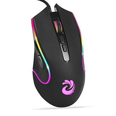 Wired Mouse with Side Buttons-Computer Mice 4 Adjustable DPI up to 7200 ...