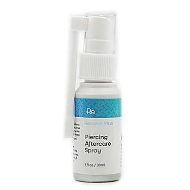 Recuren Plus Piercing Aftercare Spray Solution to Shrink Piercing Bumps ...