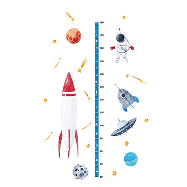 Vosarea Outer Space Growth Chart Cartoon Height Measuring Ruler ...