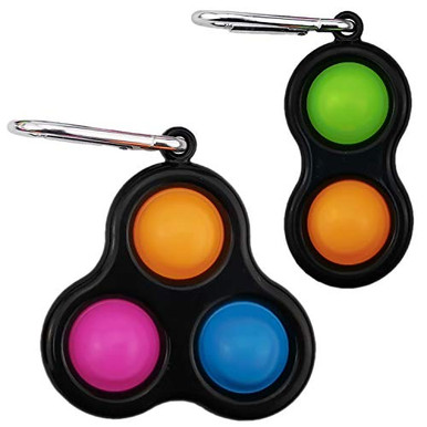 KECOO Simple Dimple Fidget Toy Pop Fidget Handheld Mini Keychain for ...