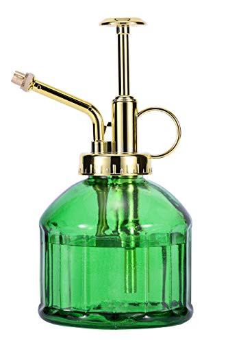 Aebor Glass Plant Mister Spray Bottle- 6.5inch Green Glass Water Spray ...