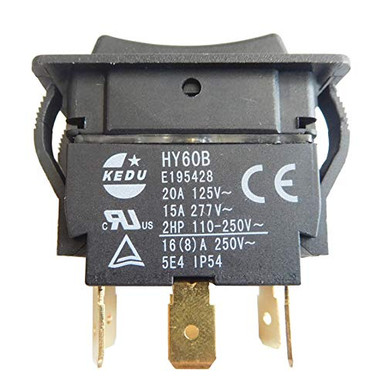 KEDU HY60B 6Pins Push Button Switch On-Off-On Rocker Switches for ...