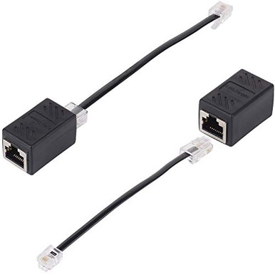 RJ45 Female to RJ11 Male Adapter-RJ11 to RJ45 Adapter-SHONCO Ethernet ...