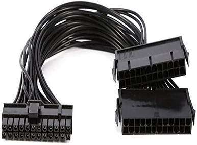 Dual PSU Adapter-Dual PSU Power Supply 24 Pin Extension Cable- for ATX ...