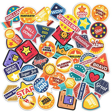 HK Studio Reward Stickers- Cute Medal Prizes for Reward Chart at School ...