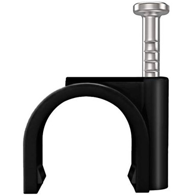 Half Clamp J-Hook with Nail For PEX Tubing Pipe Support- Black -1 In ...