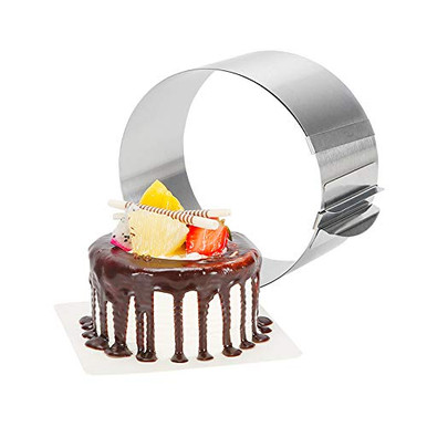 Adjustable Multipurpose stainless steel 6-12 inches Round Cake Ring for ...