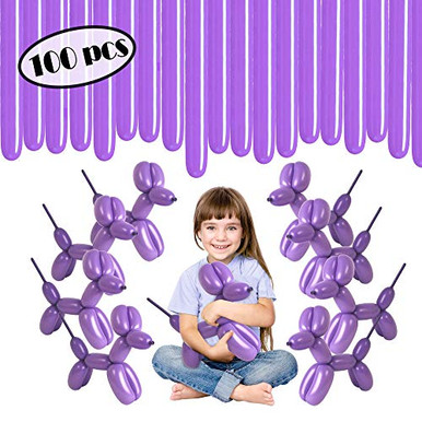 Long Purple Balloons - Purple Twisting Balloons - 260 Balloons 100 ...