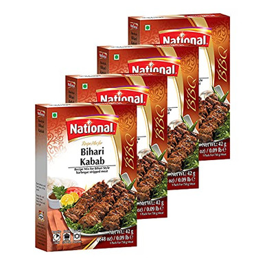 National Foods Bihari Kabab Recipe Mix 1.48 oz -42g- | South Asian ...