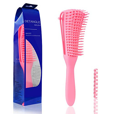 Detangling Brush for Black Natural Hair- Detangle Comb for Thick/Curly ...
