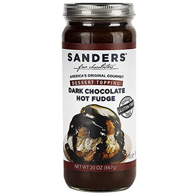 Sanders Hot Fudge Topping Sauce- Dark Chocolate Ice Cream Sundae ...