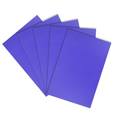 uxcell Corrugated Plastic Sheets-3mm Blue Blank Yard Lawn Signs-8 Inch ...