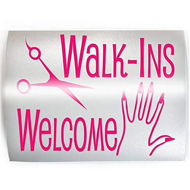 WALK INS WELCOME Nail Plus Hair - PICK COLOR and SIZE - Salon Shop ...