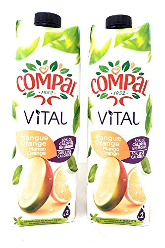 Compal Vital Mango Orange Juice -2 Pack- Total of 2 Liters ...