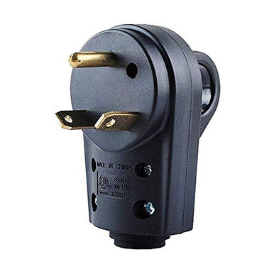 Wadoy RV 30 AMP Male Plug with Handle RV 30 amp Receptacle Adapter Plug ...