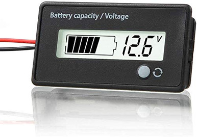 LCD Battery Capacity Monitor Gauge Meter-Waterproof 12V/24V/36V/48V 72V ...