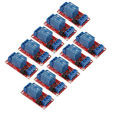 ACEIRMC 10pcs 12v Relay Board for Raspberry Arduino Relay Module 1 Channel Opto-Isolated High or ...