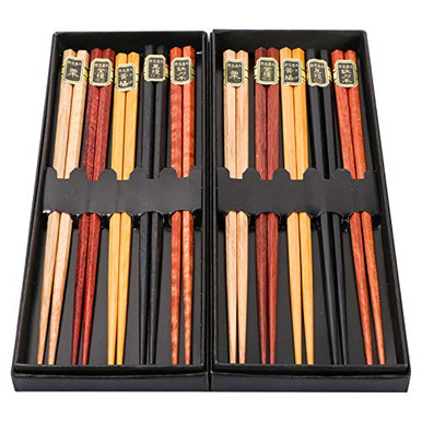 Wooden Chopstick with Boxes- BENBO Japanese Natural Wood Chopstick Set ...
