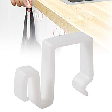 shlutesoy Kitchen Door Back Garbage Bag Bracket Hook Cabinet Plastic ...