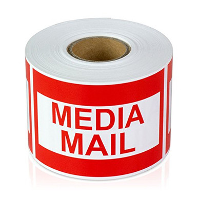 300 Labels - 2x3 Media Mail Mailing Shipping Labels Stickers ...