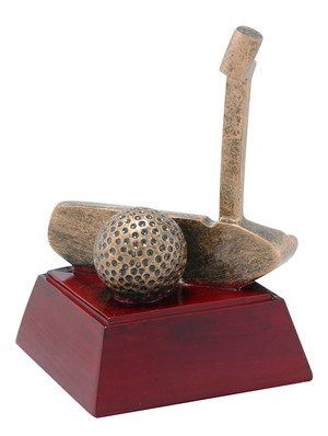 Decade Awards Sculpted Gold Putter Trophy - Golf Award - Long Putt ...