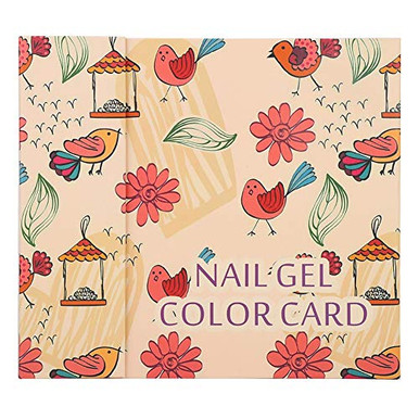 Nail Color Chart Display- Professional 120 Colors Nail Art Color Card ...