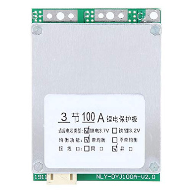Lithium Cell Protection Board- 3S 12V 100A Lithium Battery Protection