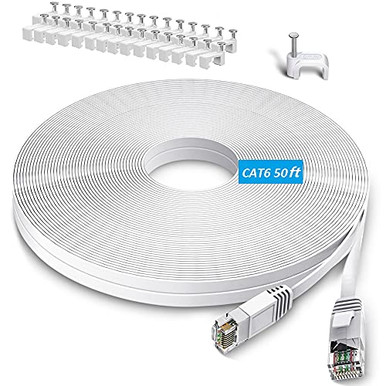 CAT6 Ethernet Cable 50ft High Speed - Cat 6 Internet Cable 50 ft ...