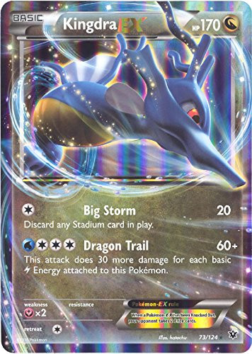Pokemon KIngdra EX 73/124 Jumbo Fates Collide Promo Pokemon Cards ...