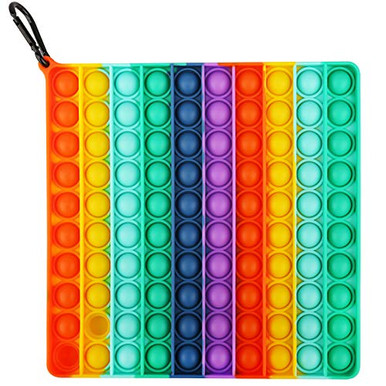 JOLIMENT Big Size Jumbo Pop Its Finger Fidget Toy Push Bubble Stress ...