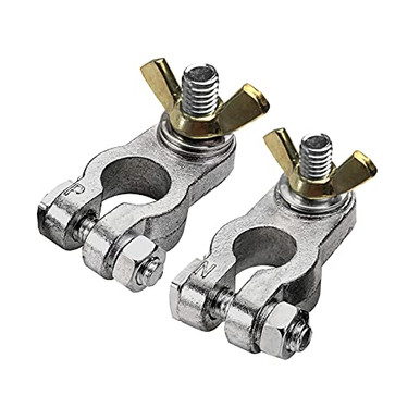 MGI SpeedWare Wing Nut Battery Terminal Connectors- Positive and ...