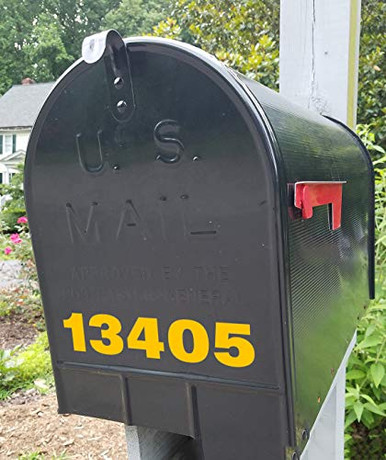 Purple - Custom HOA Mailbox Numbers - 3.5inch Tall - Vinyl Sticker ...
