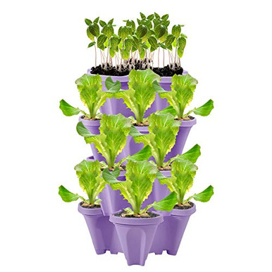 Stand Stacking Planters Strawberry Planting Pots- Stackable Planters ...