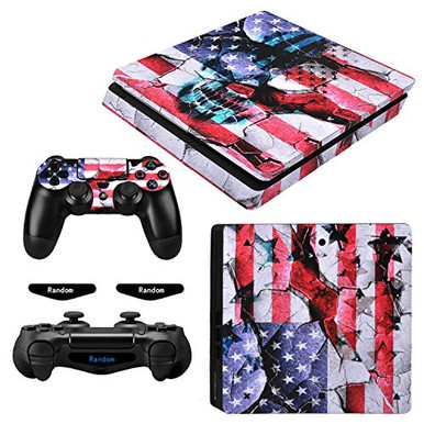 eXtremeRate Full Set Faceplate Skin Decals Stickers and 2 Led Lightbar ...