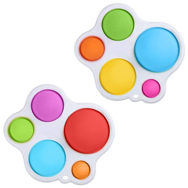 Assletes 2PCS Baby Simple Sensory Toys- Simple Dimple Fidget Toy ...