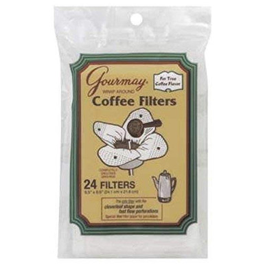 Gourmay Wrap Around Coffee Filter for Percolator 4 Packages of 24 ...