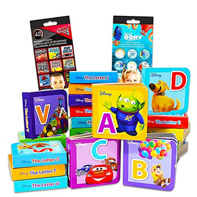 Disney Pixar Alphabet Story Book Collection Bundle Disney Board Book ...