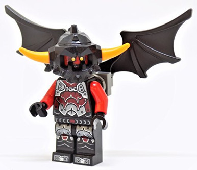 LEGO Nexo Knights Ash Attacker with Orange Horns- Black Wings ...