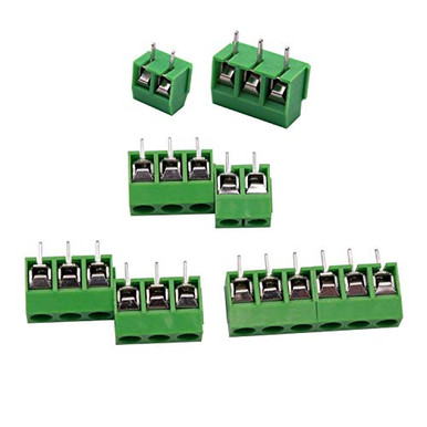CenryKay 60PCS 2 Pin and 3 Pin 5.08mm Pitch PCB Mount Screw Terminal ...
