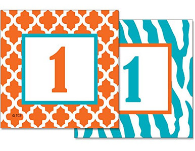 Teacher Created Resources Orange and Teal Wild Moroccan Double-Sided ...