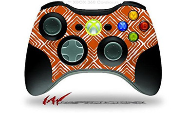 XBOX 360 Wireless Controller Decal Style Skin - Wavey Burnt Orange ...