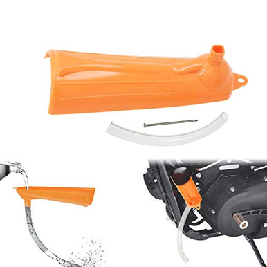 HDBUBALUS Drip Free Oil Filter Funnel Orange Flexible Oil Change Funnel ...